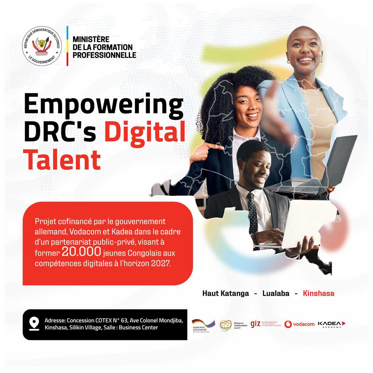 Kadea Academy, Vodacom et GIZ lancent "Empowering DRC’s Digital Talent ...